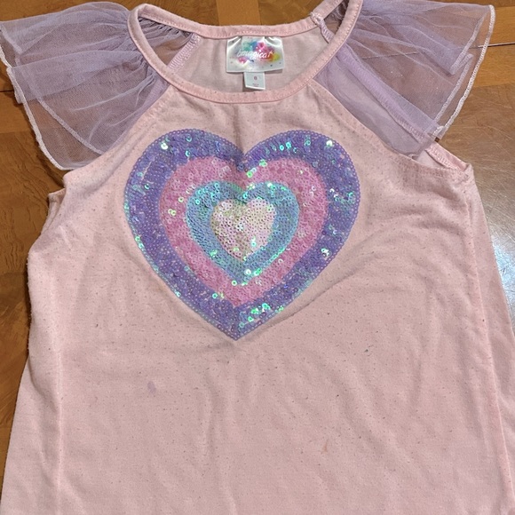 bmagical | Pajamas | Rainbow Sequin Heart Pajama Set | Poshmark